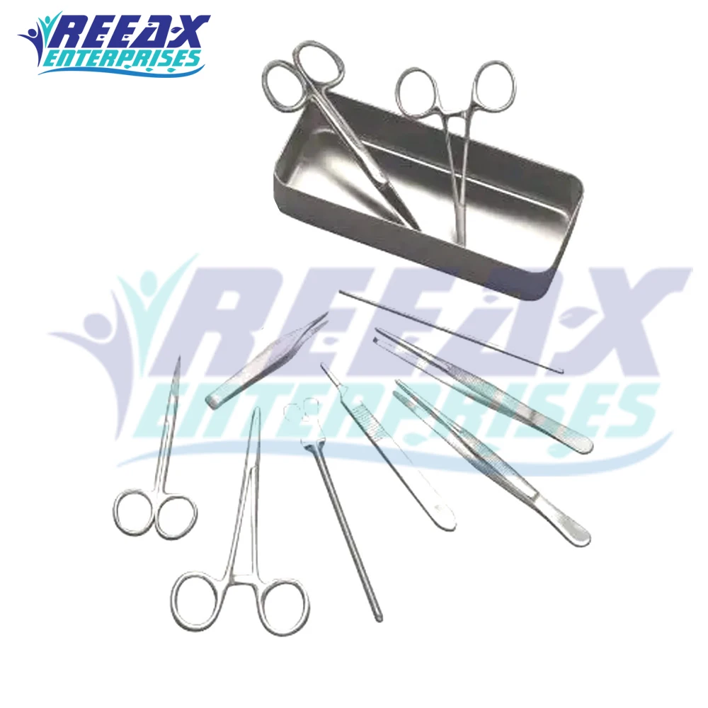 Bandage Suture Scissor Forceps Tray Set Use For Surgery Multi ...