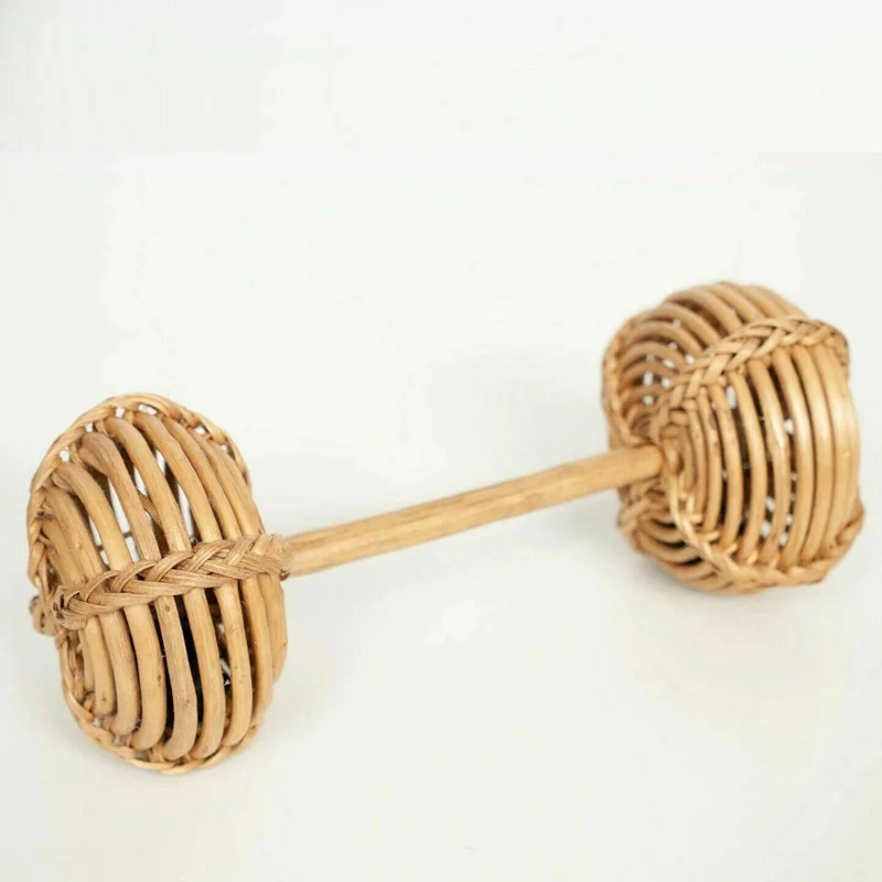 Hot Sale Vintage Wicker Rattan Rattle Musical Instrument Rattle Kid ...