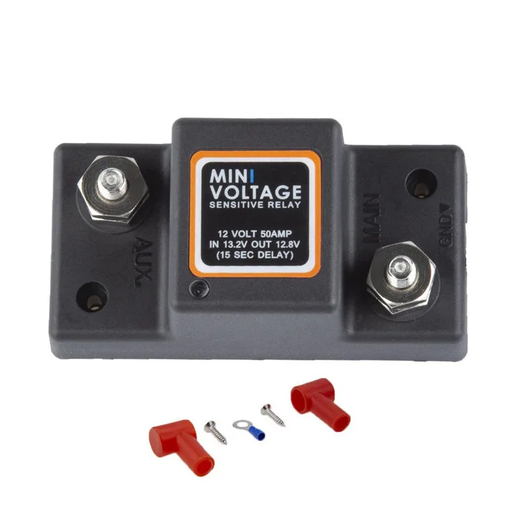 12V 50A Voltage Sensitive Relay Dual Battery Isolator & Smart Charger OEM
