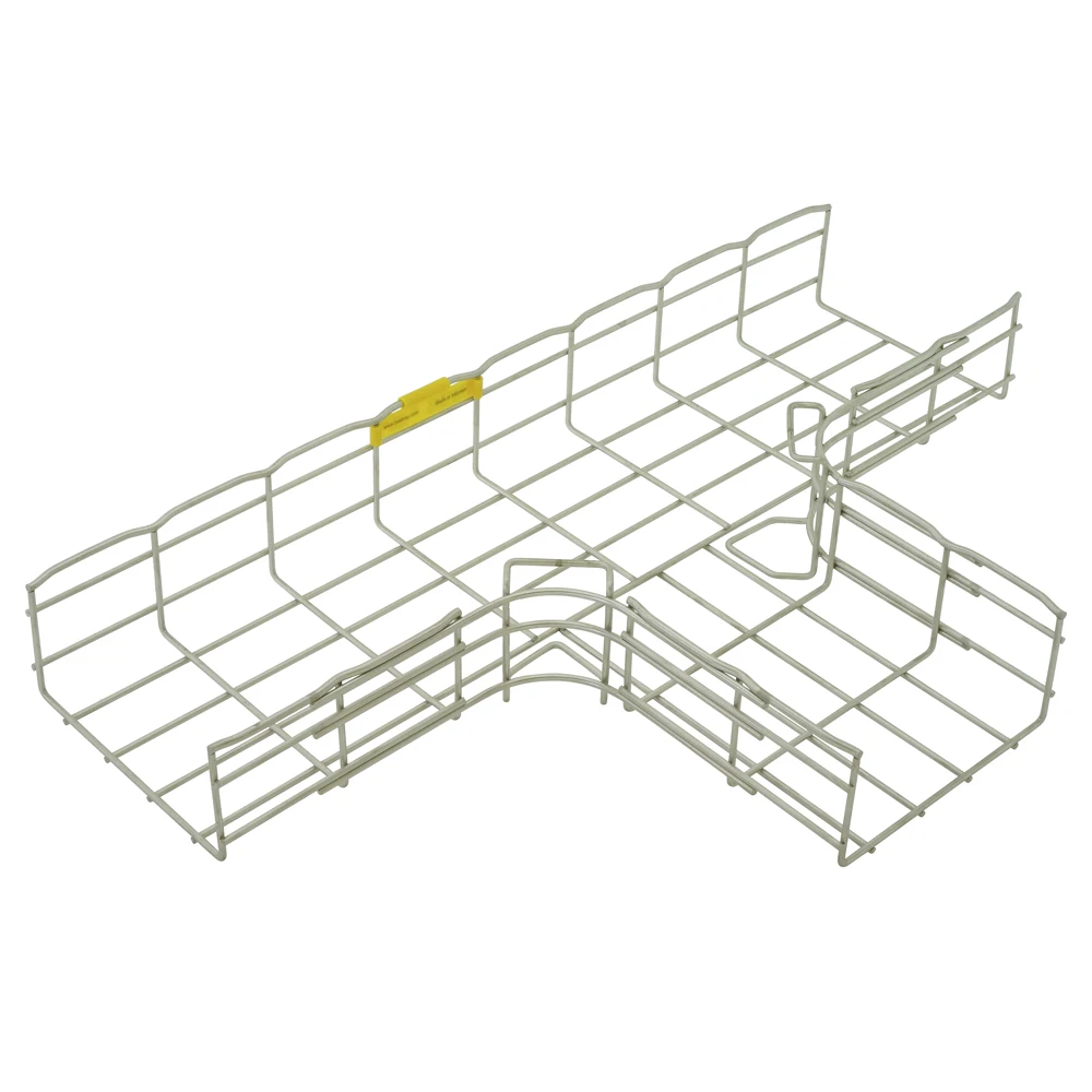 Cable Tray Horizontal Tee Inox 304, Wire Mesh Cable Tray 105mm Height ...