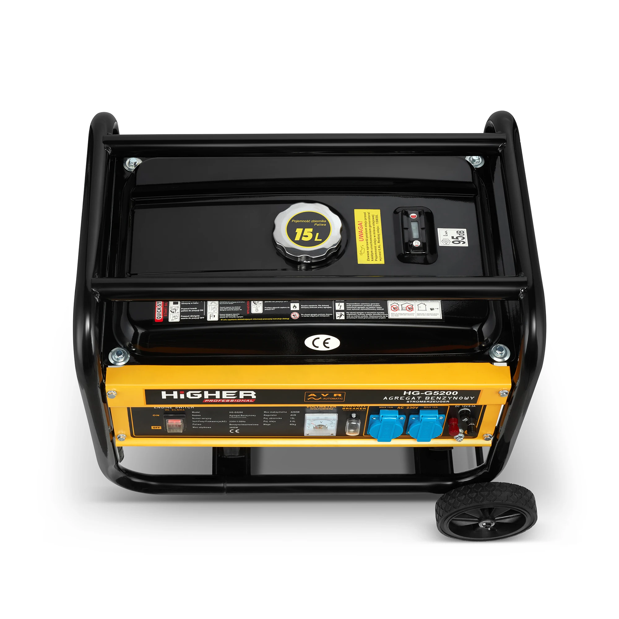 Portable Silent Gasoline Generator Higher Maximum Power 4200w 7.5km Avr ...