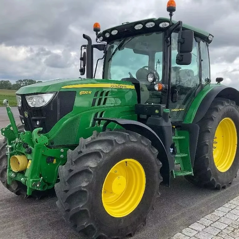 JOHNN DEEREE 6130R 4X4 Farming Tractor Fairly Used Farm Tractor JON Deer 4WD Farm With Front ...