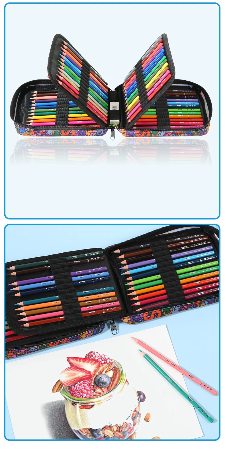 High Quality Soft Core 72 Pc Round Colored Pencils - Buy Color Pencil ...