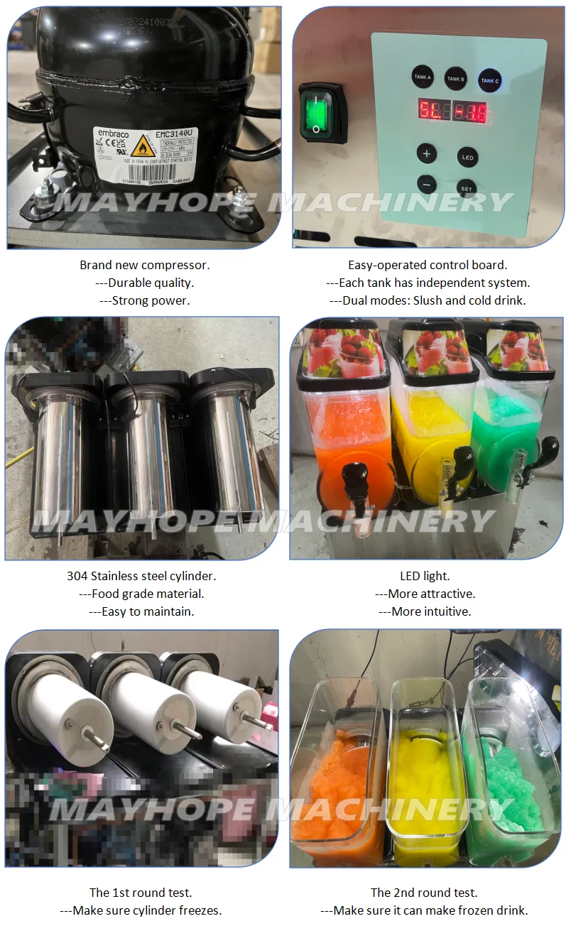 Juice Ice Frozen Drink Slush Machine with Mixing Beater Small ...