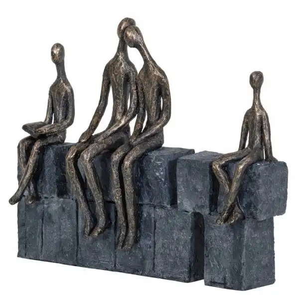 Alibaba.com: Casted Solid Blocks Family of 4 Members Figurine, Handmade ...