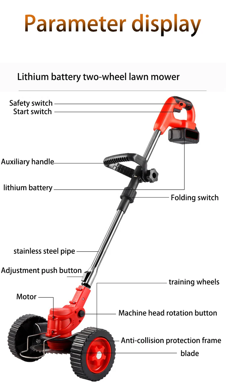 Efficient Electric Grass Cutter - Perfect for Garden Weeding