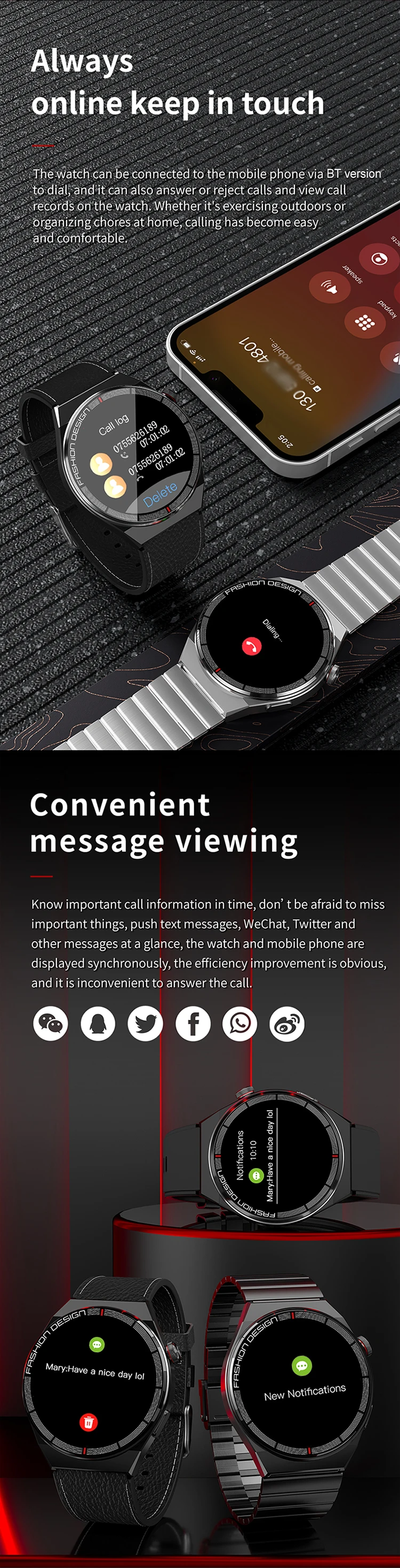 Sk11 Plus Smartwatch Nfc Waterproof Fitness Heart Rate Monitor Wireless ...