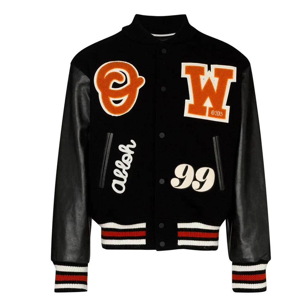 Men Custom Letter Patchwork Heavyweight Chenille Embroidered Patches ...