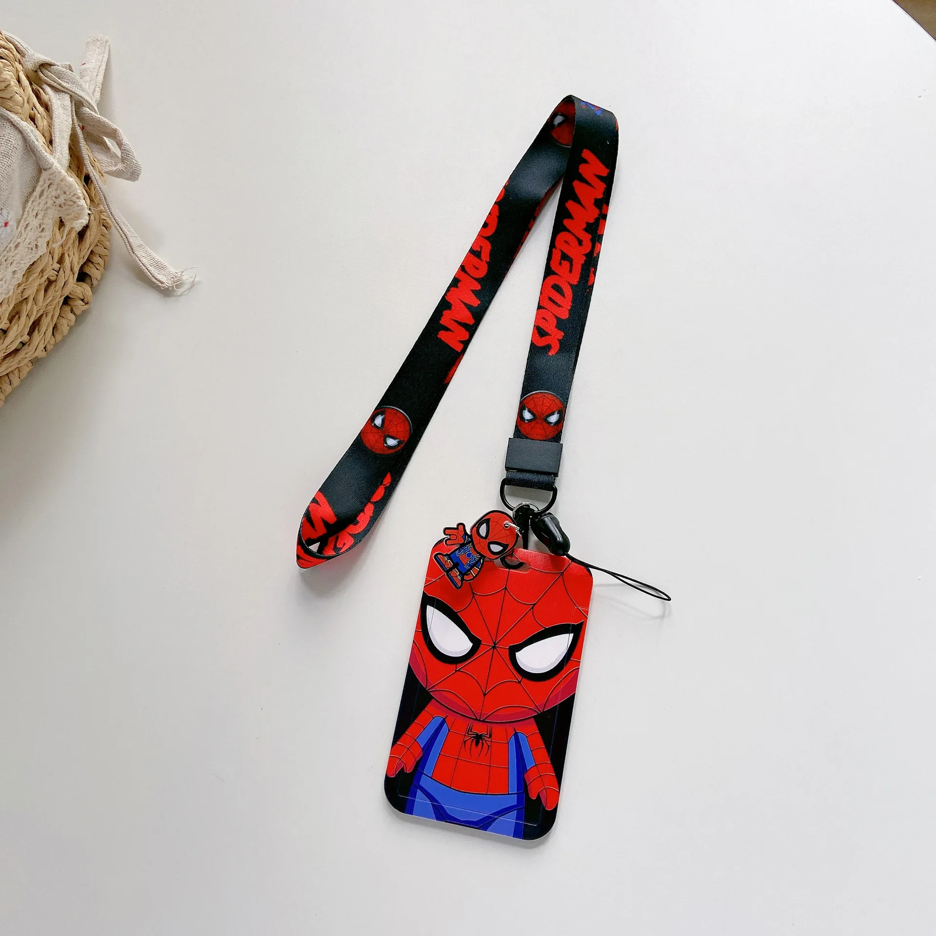 Spiderr Man Boys Student Id Card Holder Lanyard Plastic Sleeve Card ...