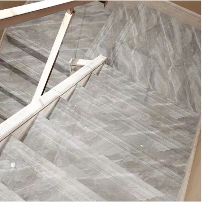 Indoor Spiral Stair Treads Porcelain Tiles With Stairs Tread And Riser ...