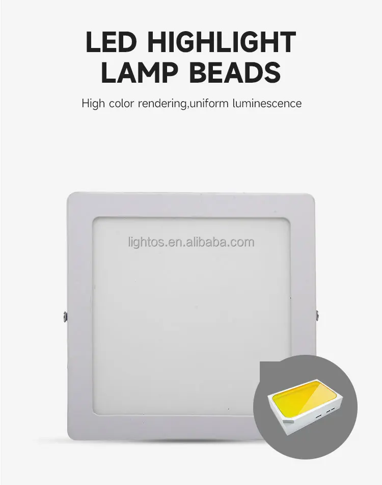 Etl Certificate Surface Mounted Panel Light 12 Inch 24w 3000lm Led Flat ...