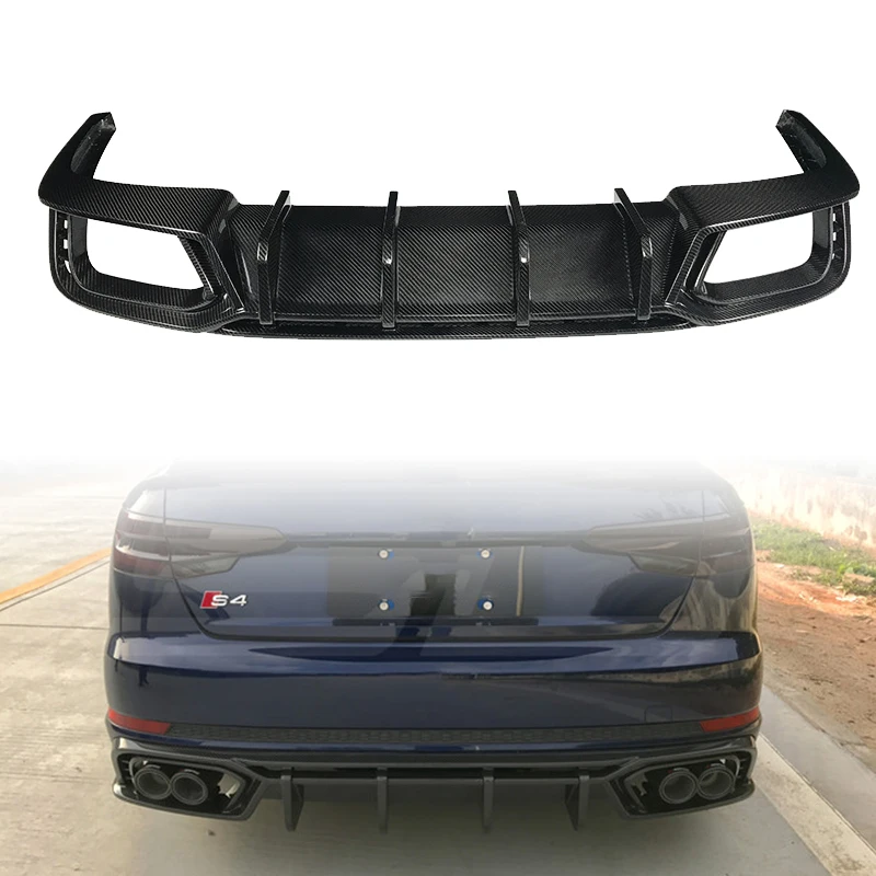 OEM Carbon Fiber Splitter Rear Diffuser for Audi S4 A4