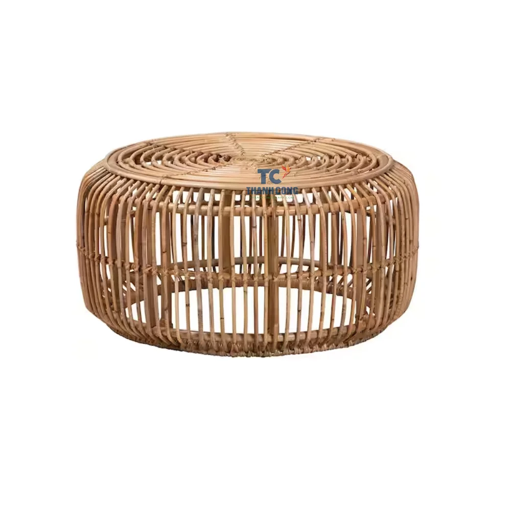 Simple Designed Rattan Coffee Table - Round Shaped Small Table ...
