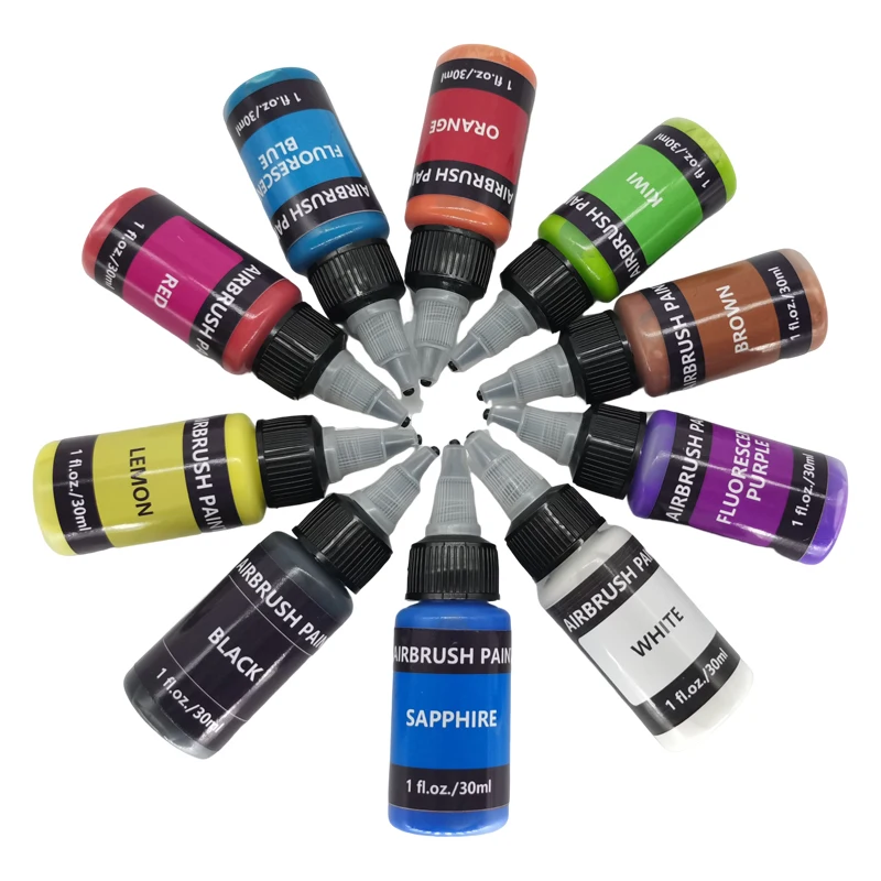 Airbrush Paint Acrylic Transparent Air Paint Brush Kit For Diy Painting ...