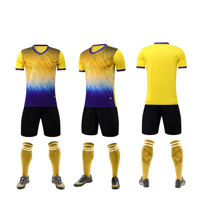 Best Contrasting Colors Soccer Jersey Adults Blank Soccer Wear Cloth ...