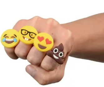 Wholesale Custom Finger Emoticon Ring Toy Small Cartoon Kids 1 Inch Dia ...
