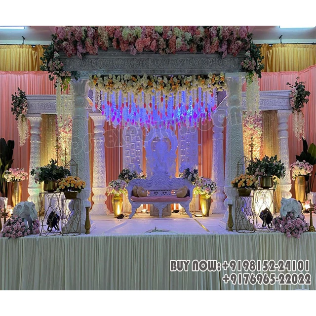 Majestic Look Premium Wedding Indoor Mandap Elegant Wedding Maharani ...