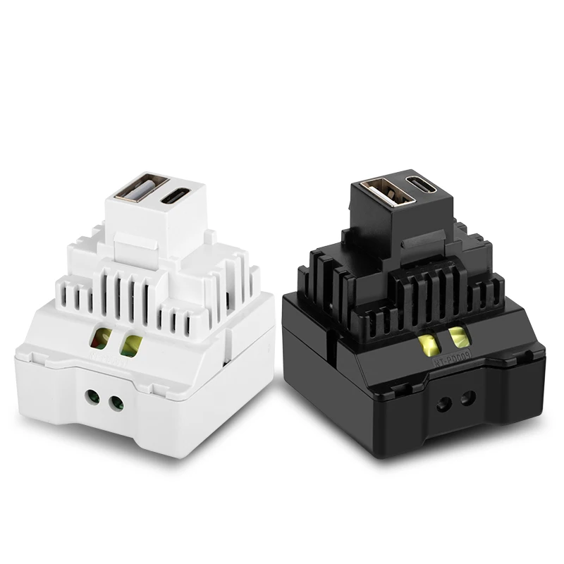Global Compatibility Dual Port Pd30w Keystone Usb Charger For Switches ...
