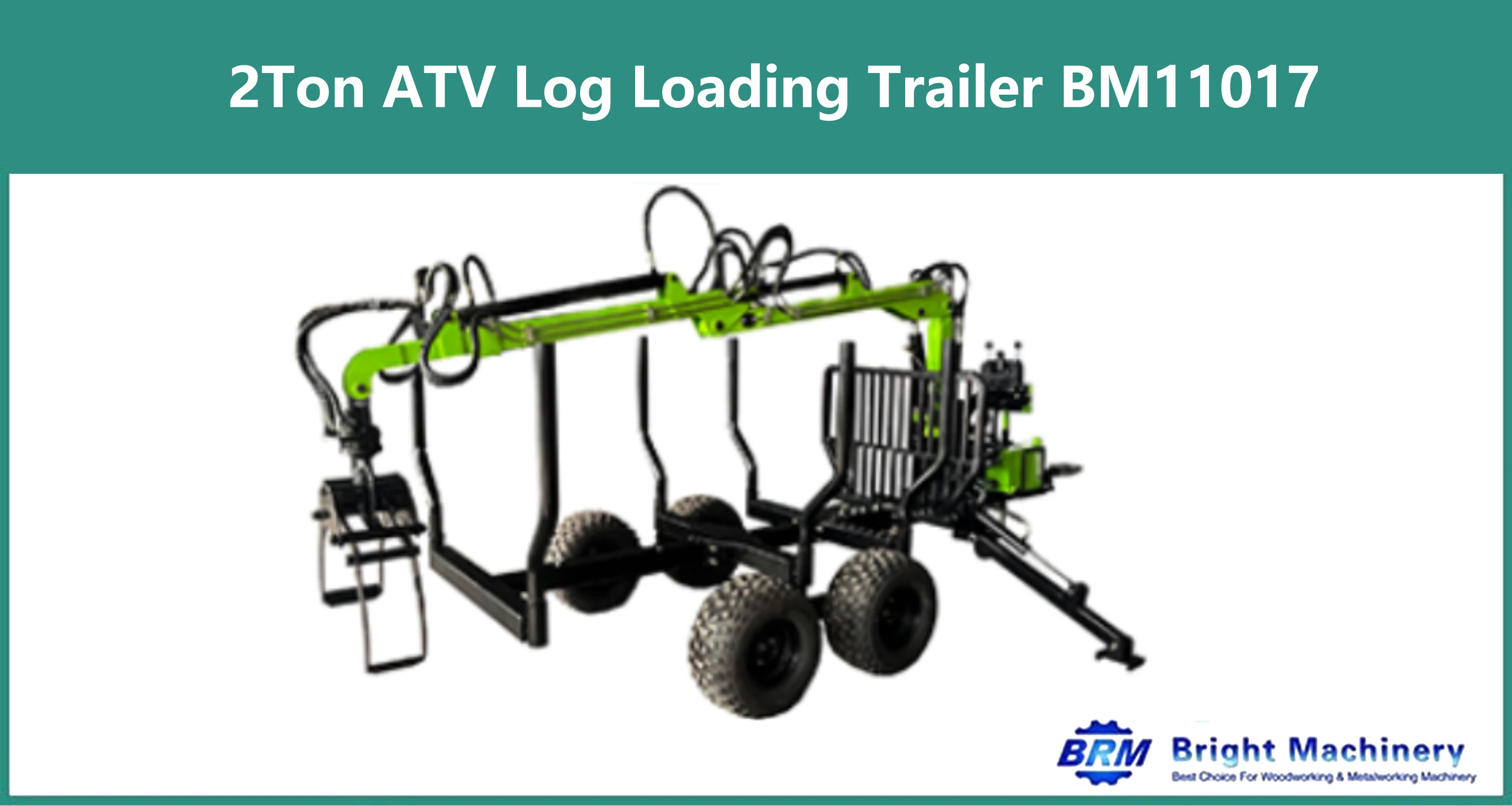 2Tons Timber Trailer with Hydraulic Crane Log Loading Trailer for Small ...