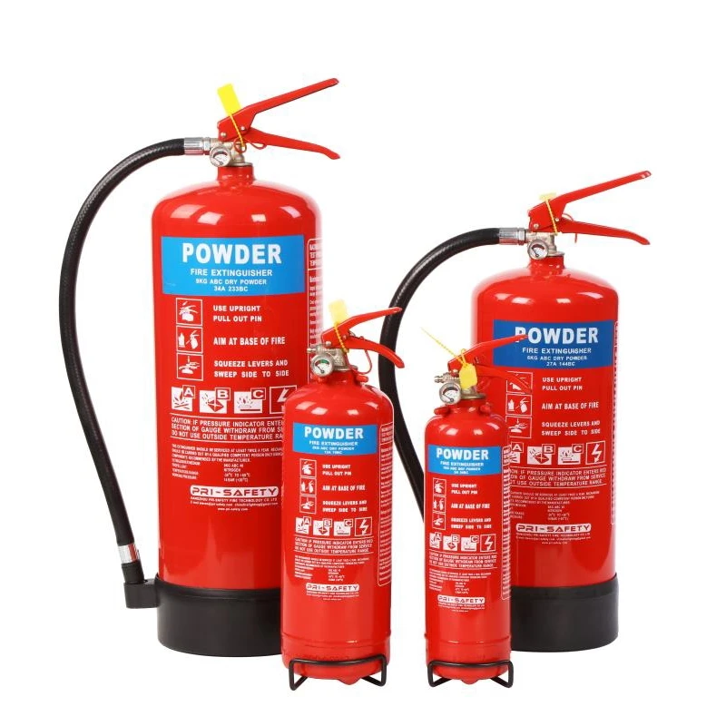 6kg Portable Fire Extinguishers - Class ABC, EN3 Standard