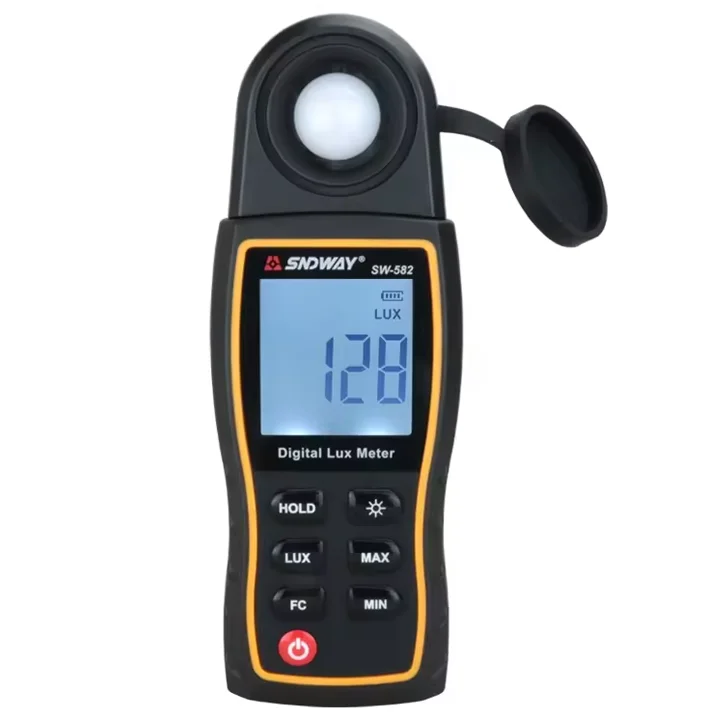 Sw-582 Digital Lux Meter Lcd Handheld Display Automatic Range ...