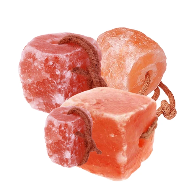 Customizable 2025 Pink Himalayan Natural Lick Salt Rope for Horse and ...