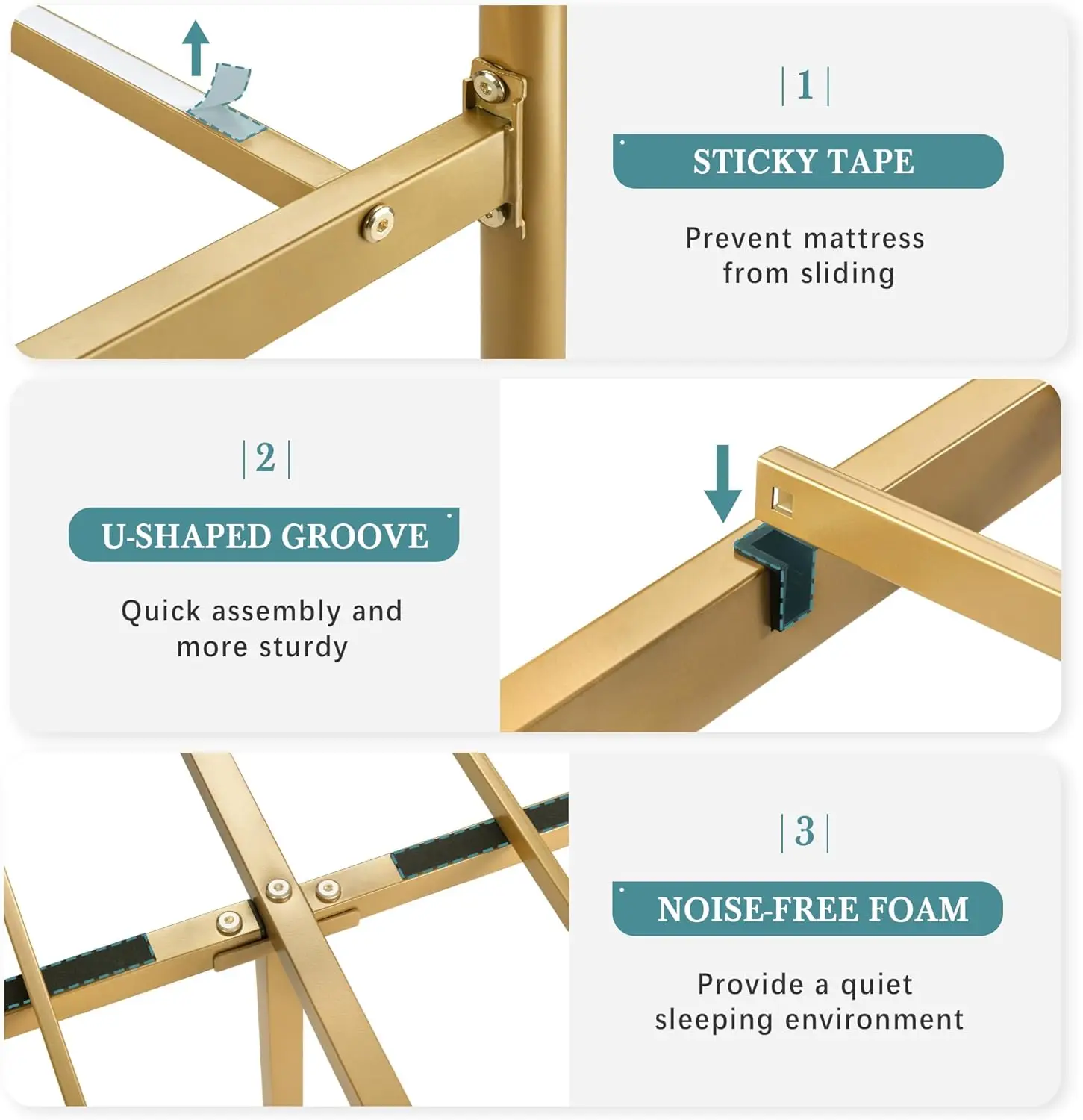 TRIHO THF-1650 Vietnam Metal Bed Frame - Stylish & Sturdy