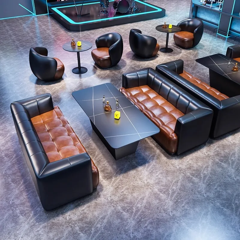 Modern Bar Sofa Booth Combination for Clubs Hotels Rest Areas Small ...
