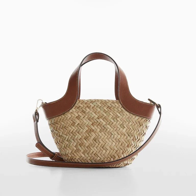 Elegant Summer Straw Beach Bag Rectangle Rattan Bag / Rattan handbags ...
