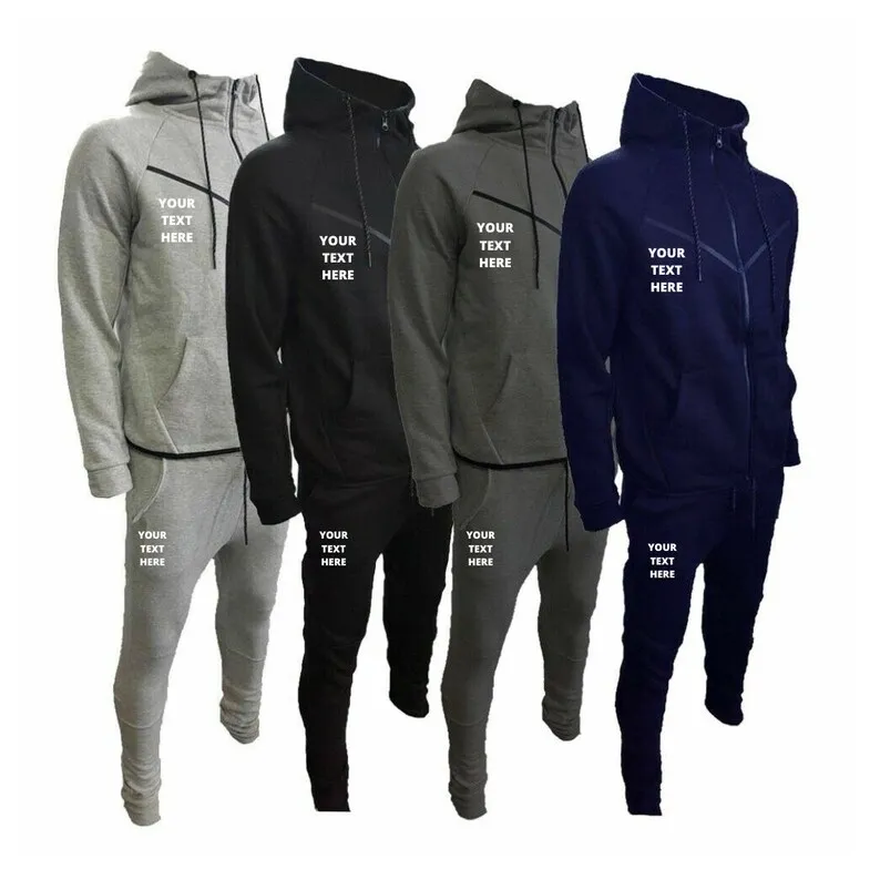 Tracksuit Soccer Wear Custom Tech Fleece Mock Neck Raglan Sleeve Zip Up ...