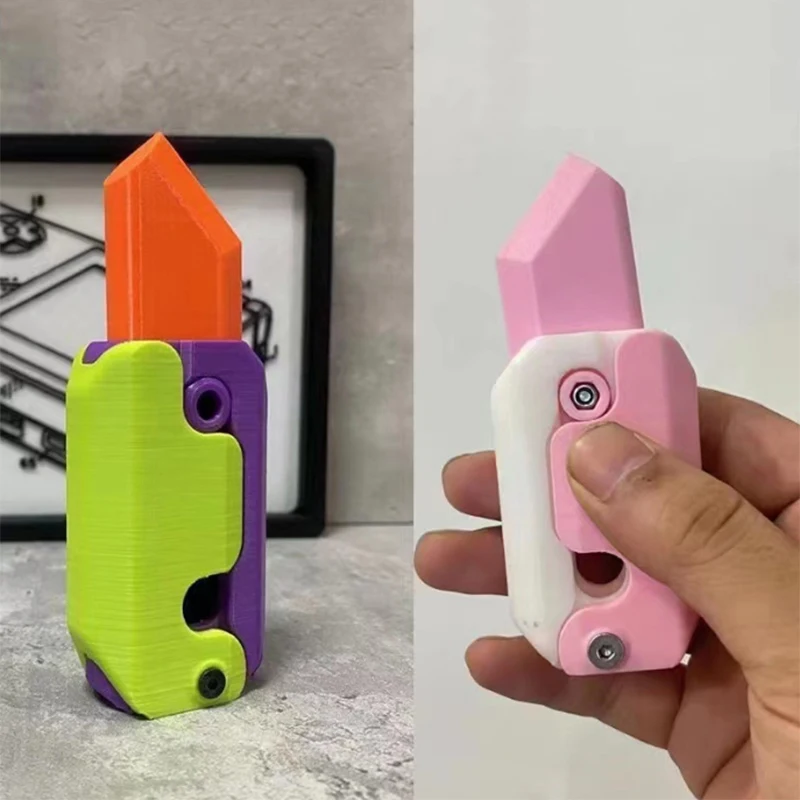 3d Printing Fidget Knife Toy,Carrot Toy Knife,Plastic Fidget Toys ...