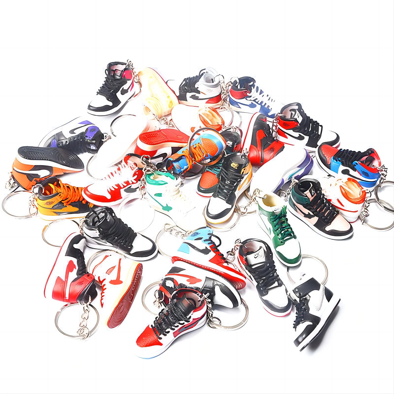 Cheap Promotional Bulk 3d Mini Cartoon Aj Sports Shoes Keychains ...