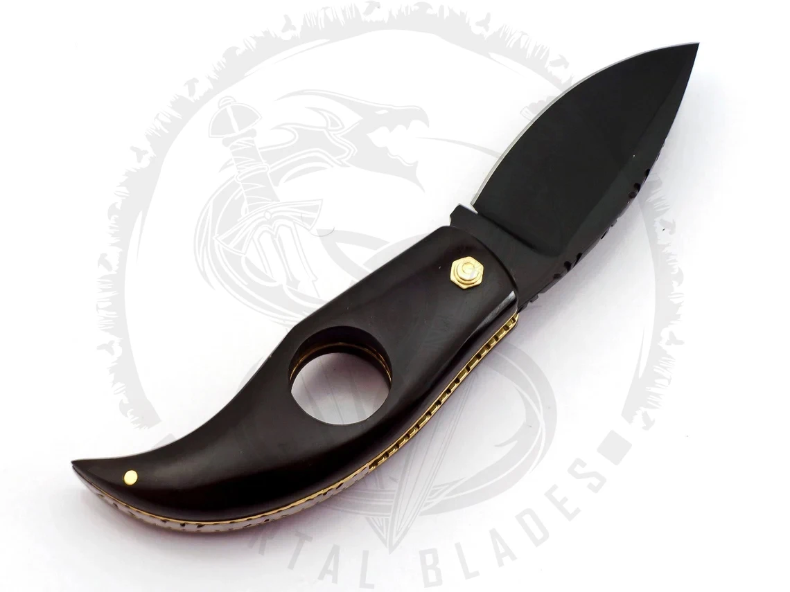 Custom Logo Cigar Cutter - Stainless Steel Double Blades