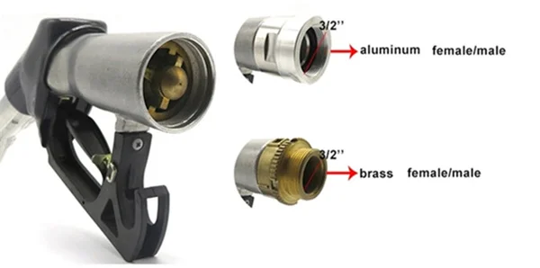 High Speed Dispensing Gun 1.5 Inch Gas Nozzle Auto Petroleum Nozzle ...