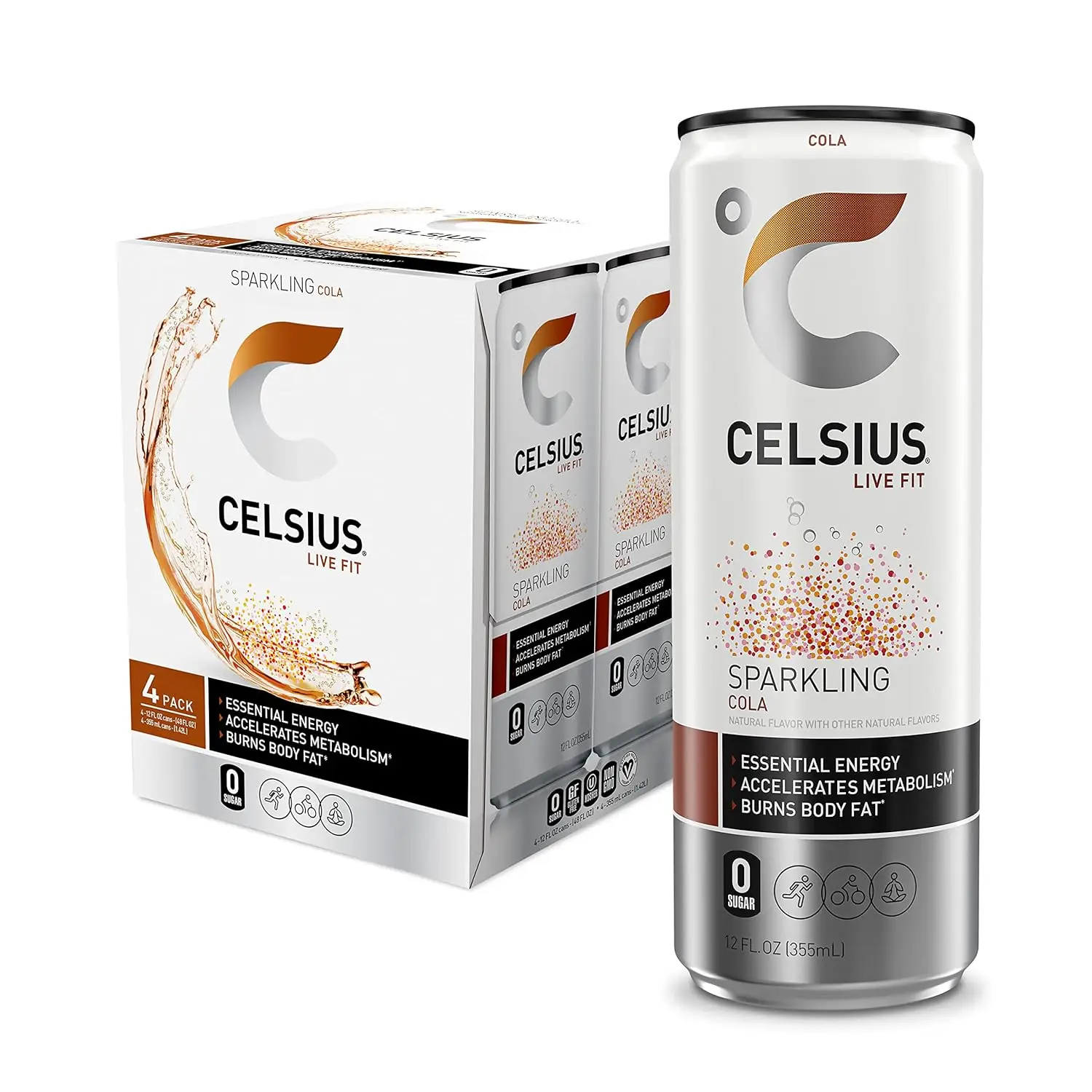 Celsius Essential Energy Drink Kiwi 355ml X 12 Cans - Buy Celsius ...