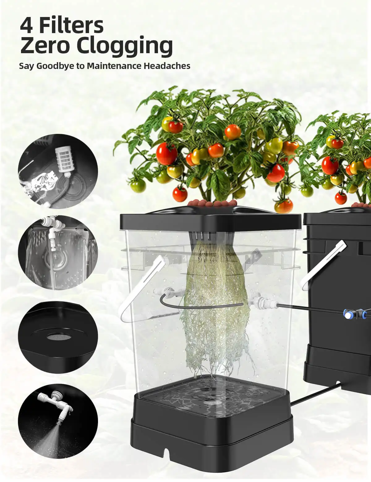 Sunplus Aeroponic Bucket System - Efficient Indoor Growing