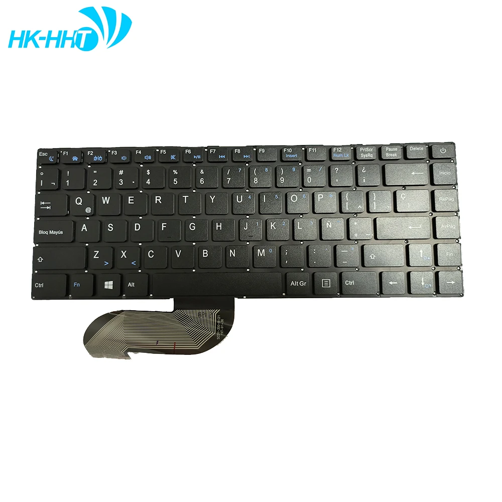 HK-HHT Sp Spanish Teclado for Atvio W1415A Wired Laptop Keyboard - 12 ...