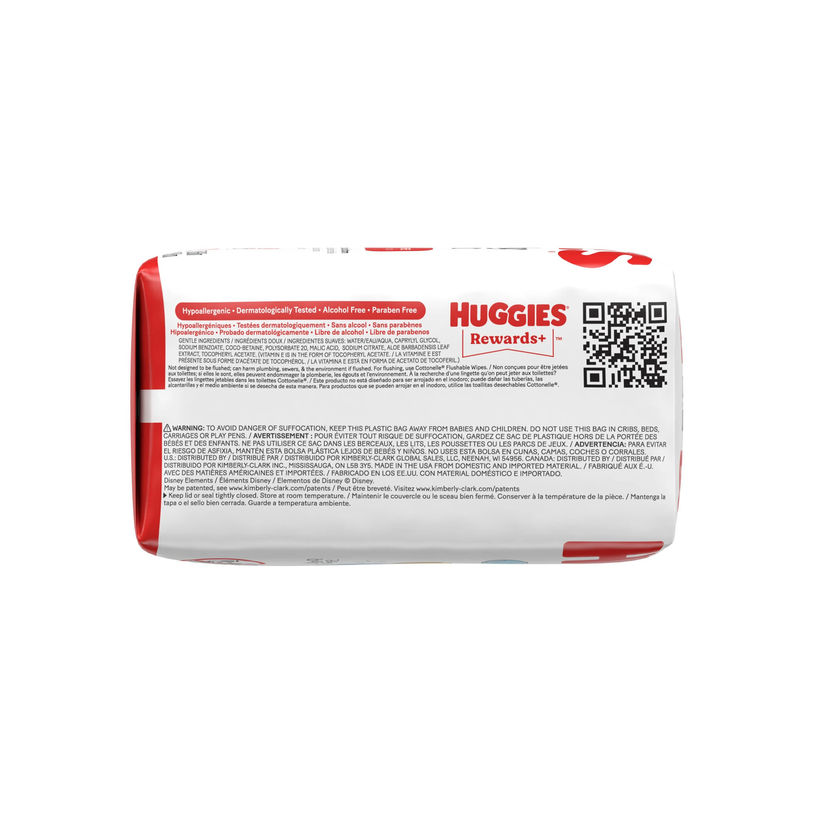 Unscented Huggies Simply Clean Fragrance Free Baby Diaper Wipes Wet ...