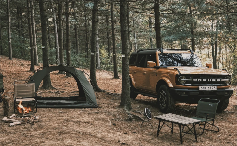 CAMVIL Godong Tent Full Set Black Outdoor Waterproof 4 Season Camping ...