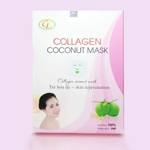 Collagen Coconut Skincare Mask Face Skin Care Made In Vietnam With 97% ...