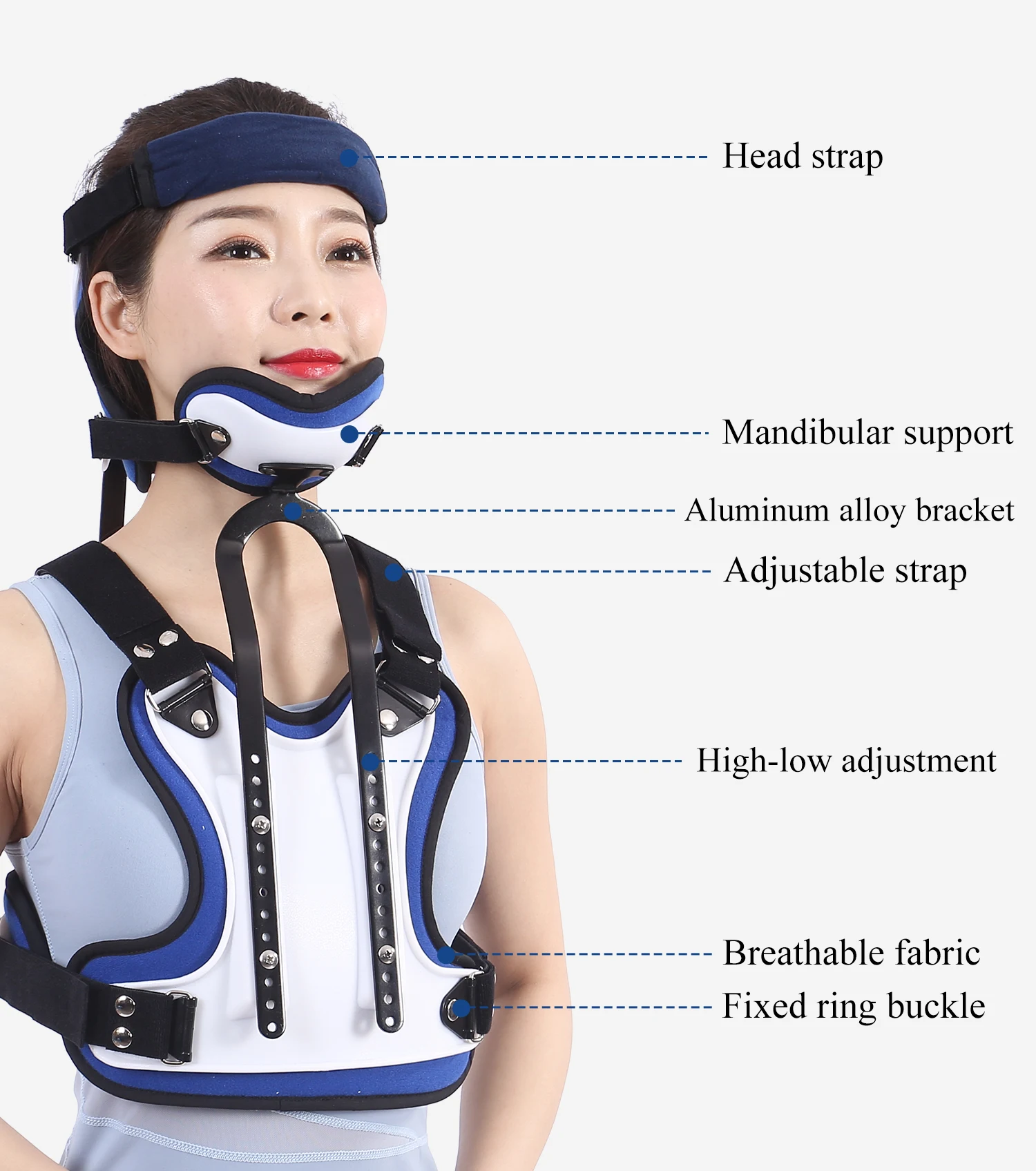 Adjustable Cervical Support Brace for Adults Orthotics Device to ...