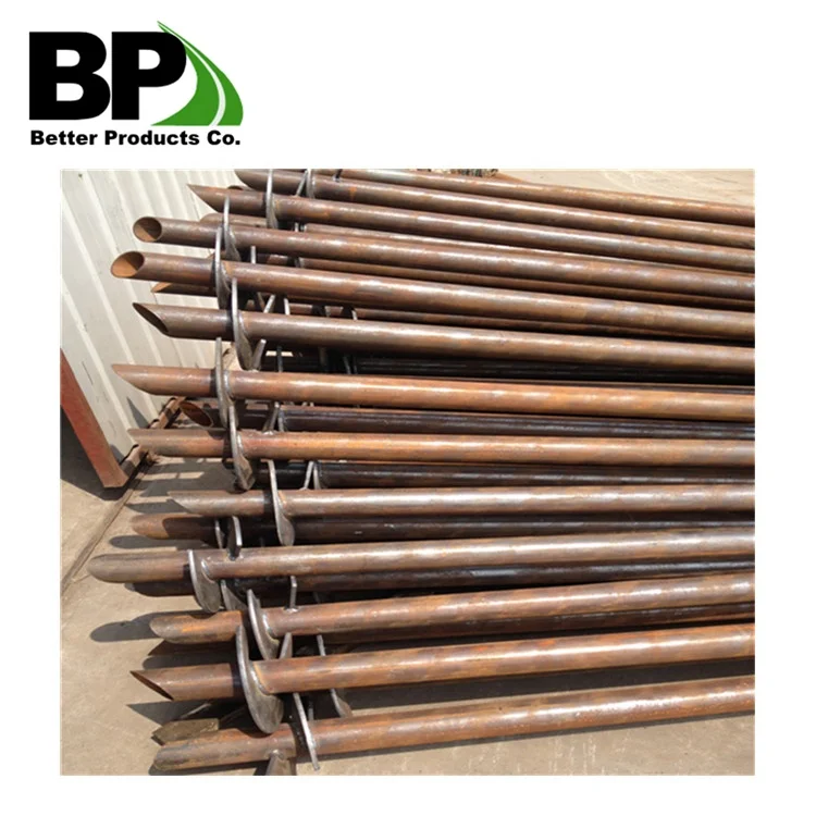 Round helical light pole foundations installation| Alibaba.com
