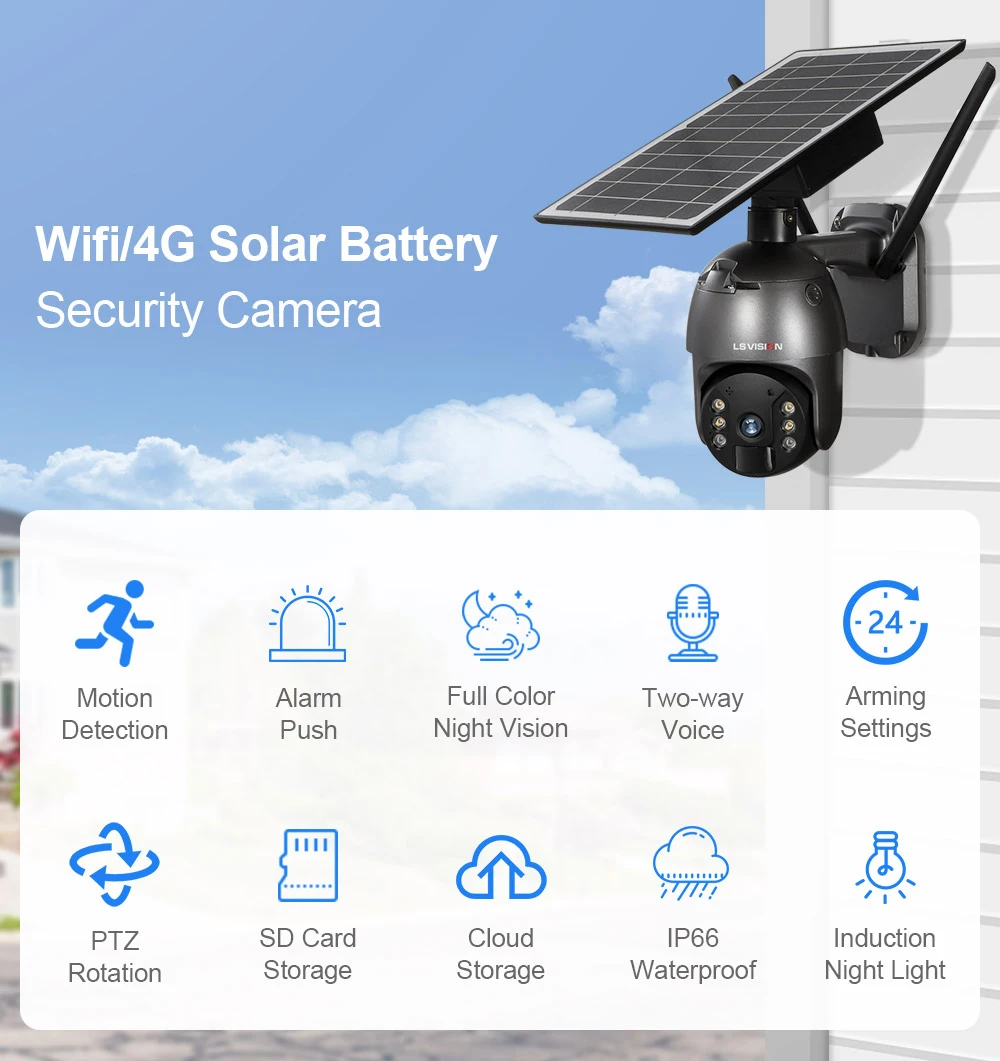 LS VISION Active Pixel Camera - Solar LPR Security Solutions