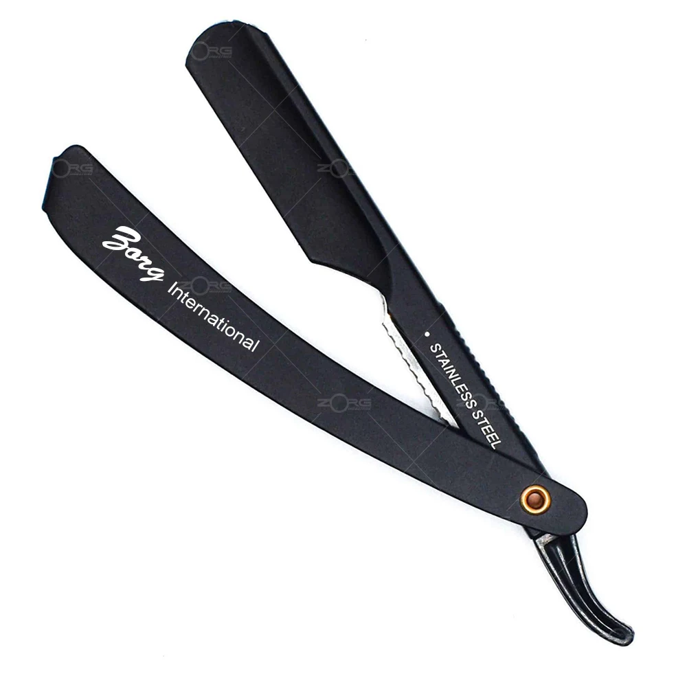 Stainless Steel Straight Edge Barber Shaving Razor Blade For Close ...