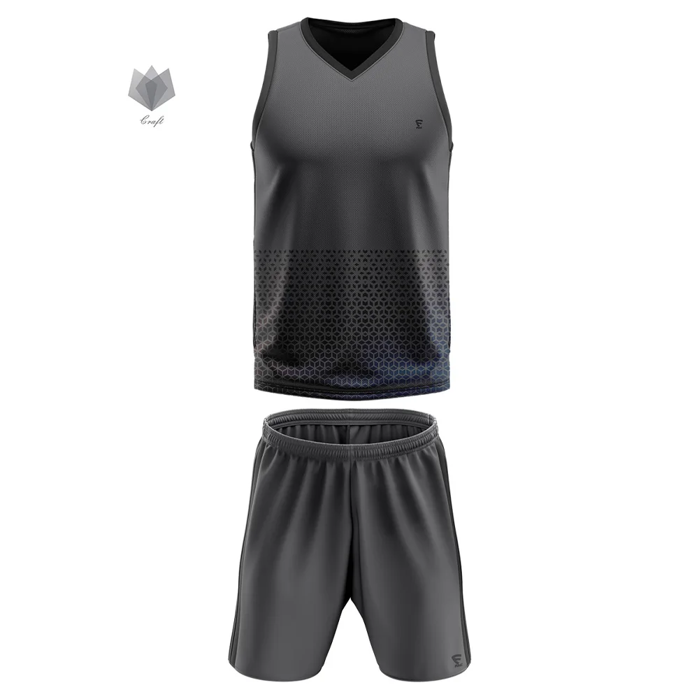 Men Basketball Uniform Kit Sublimation Reversible Basketball Jerseys ...