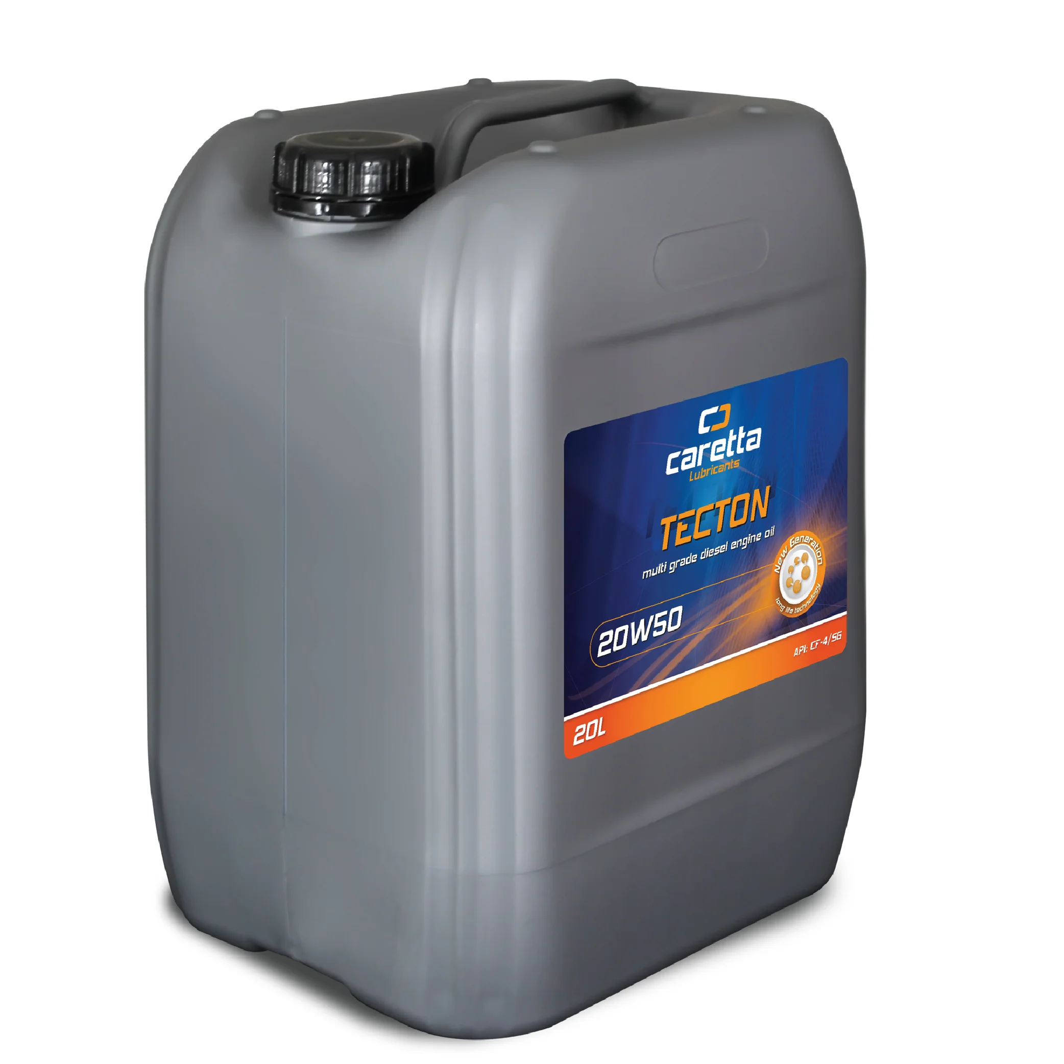 CARETTA Tecton 20W50 Diesel Engine Oil - CF-4 Synthetic Lubricant