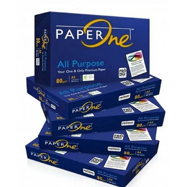 Wholesale Price Supplier of Paper One Copy Paper A4 80GSM, 75GSM & 70GSM Bulk Stock With Fast ...
