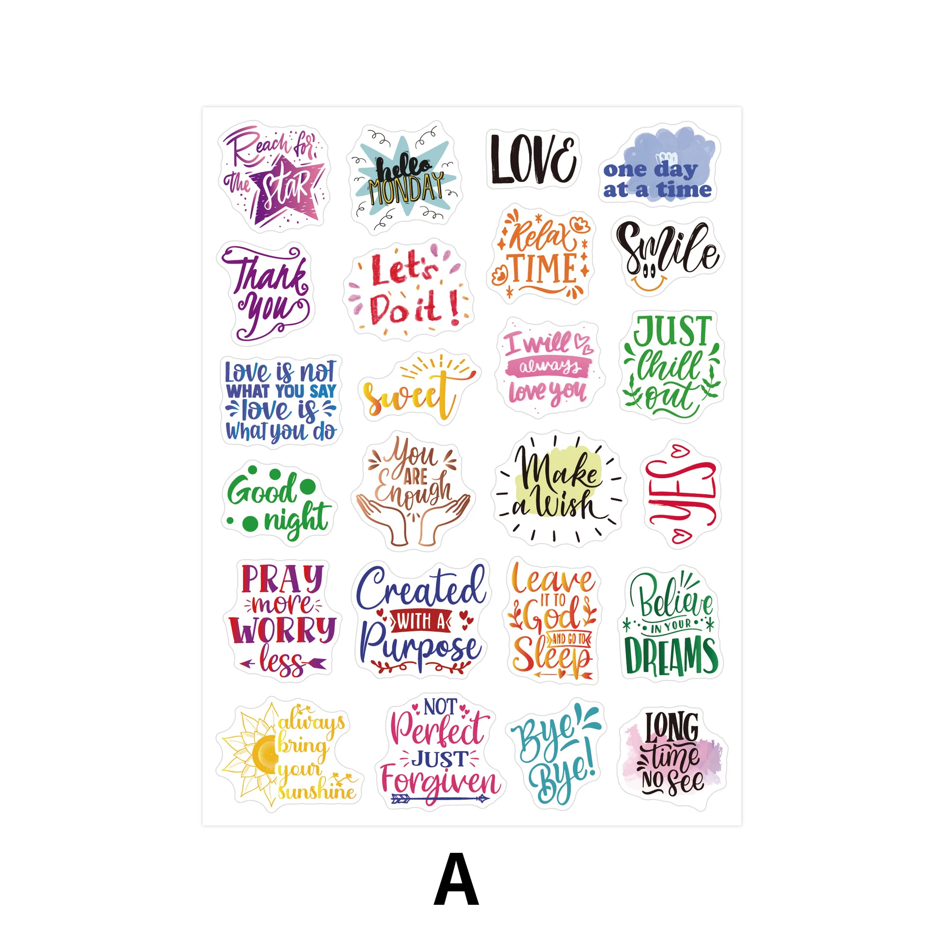 Encouraging Inspirational Stickers Waterproof Vinyl Decals Motivational ...