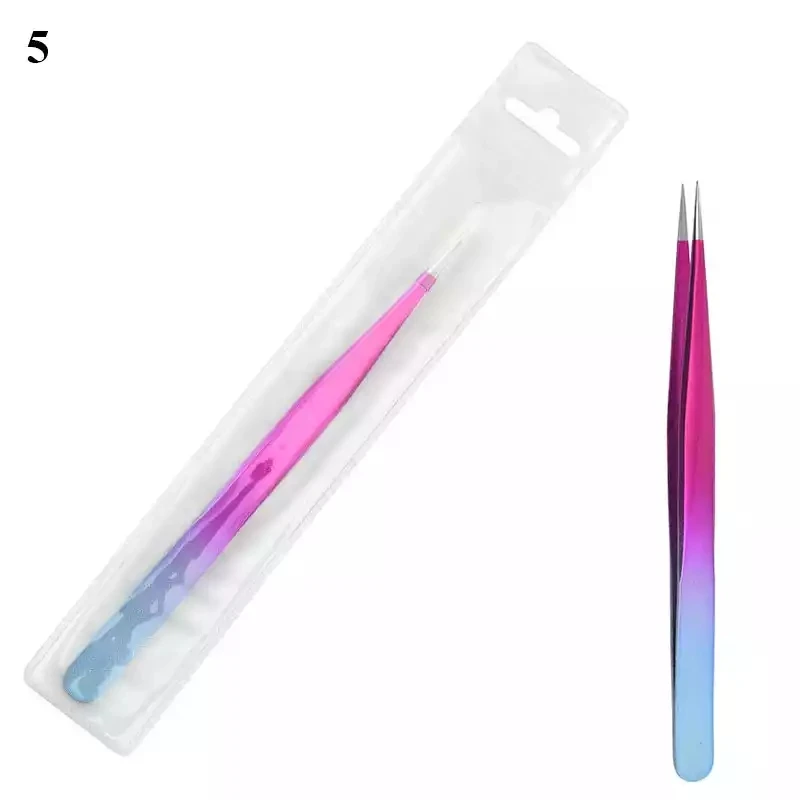 Custom 90 Degrees Tweezers For Eyelash Extension Fiber Tip Lash Volume ...