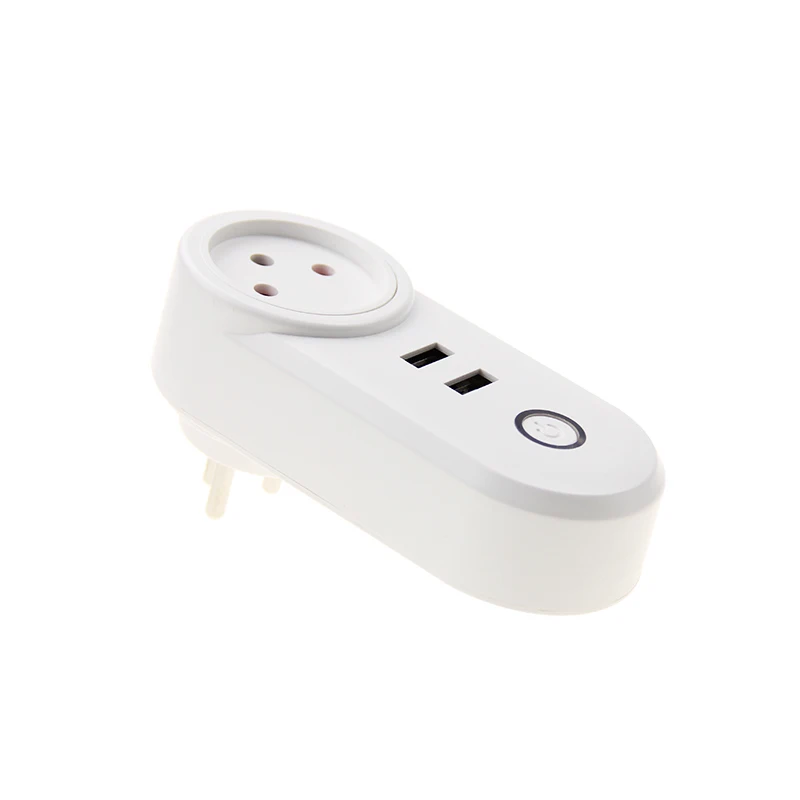 Israel Hot Tuya 2 USB Socket 16A Remote Control Wifi Smart Plug ...
